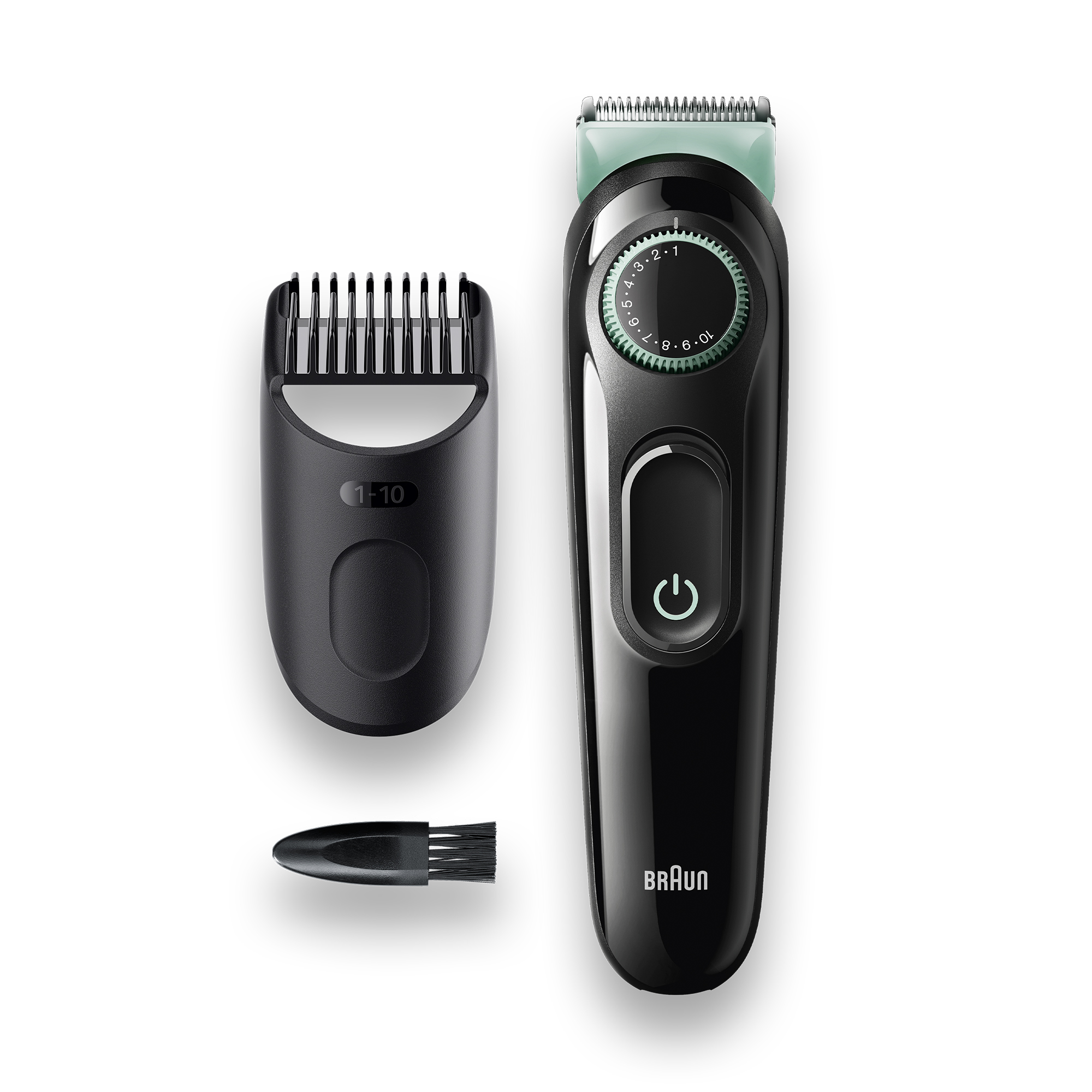 Триммер электрический Braun BT3321 для бороды 1 насадка, черный/мятный ...